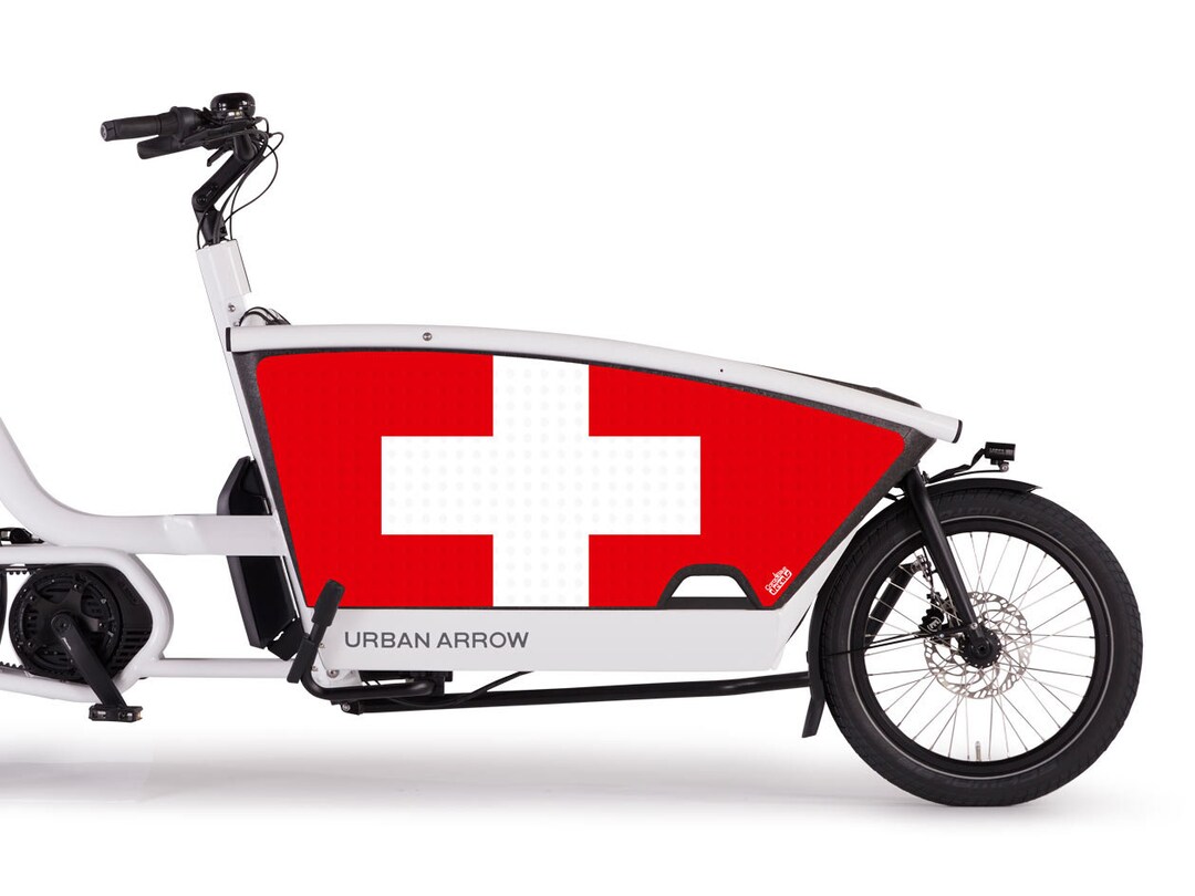 Sticker Set Urban Arrow Family "switzerland" Cargo Bike Adhesive Film ...