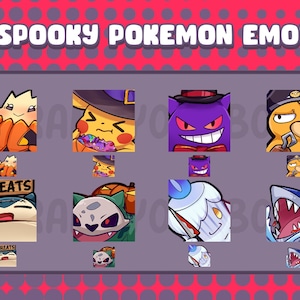 Twitch Discord Emotes Spooky Pokemon Halloween/ Togepi Bulbasaur ...