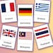 197 Country Flags Flashcards - Etsy Canada