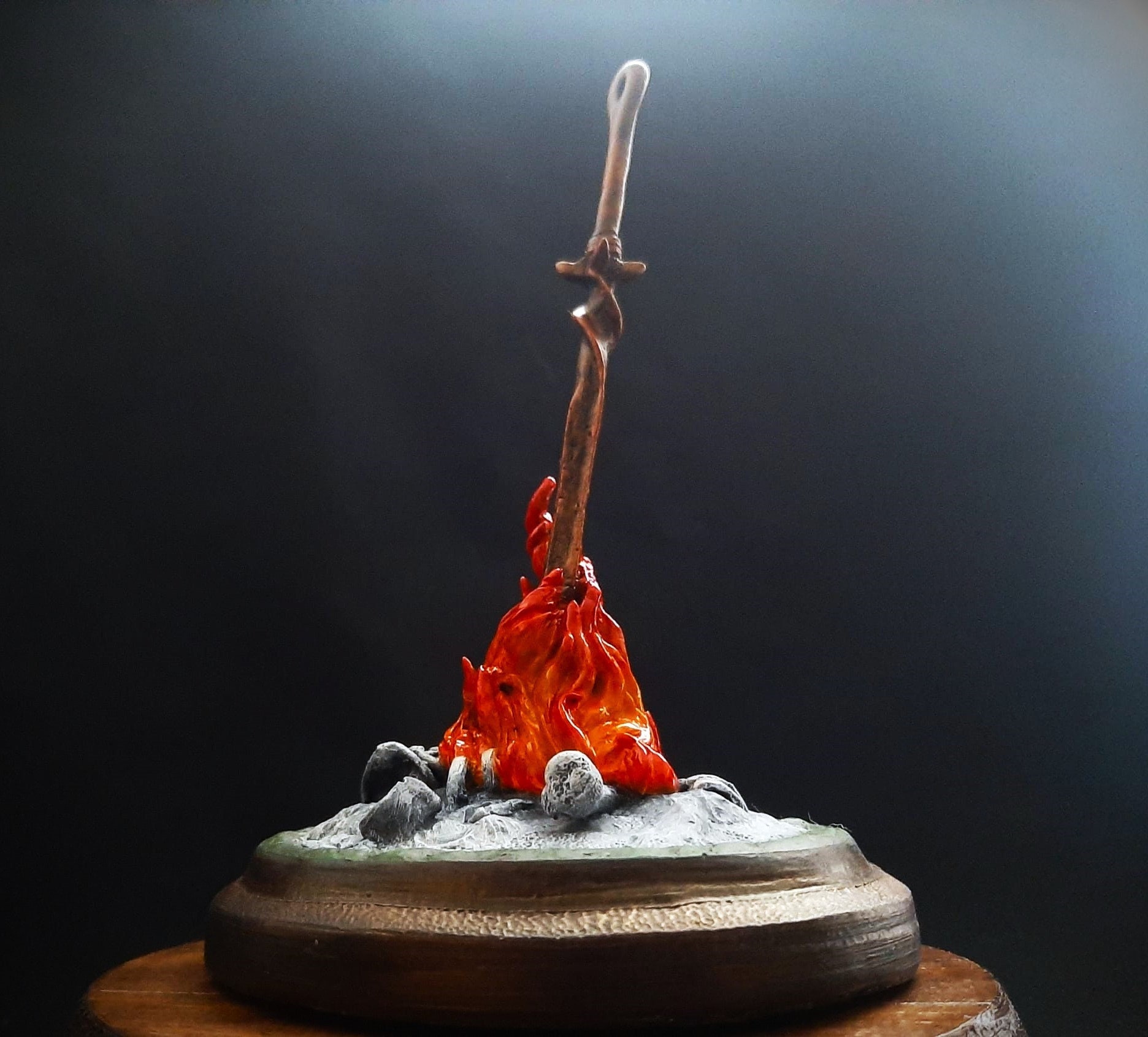 Dark Souls Bonfire Figure, Dark Souls Handmade Resin Figure, Dark Souls ...