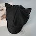 Vintage Black Cat Ear Octagonal Hats, Cute Cat Design Hat for Women ...