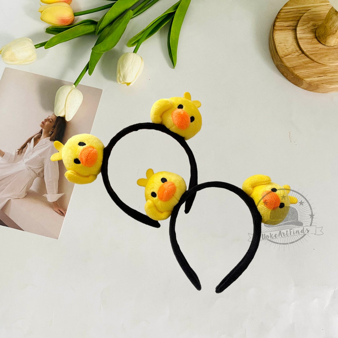 Adorable Yellow Duck Headband, Kawaii Animals Hairband for Adults and ...