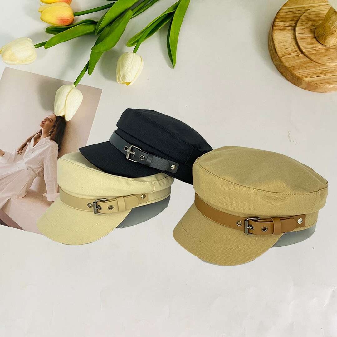 Vintage Military Flat Caps Unisex Camper Caps Army Style - Etsy