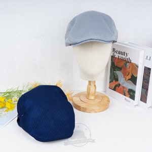 Fashion Mesh Flat Caps for Men, Breathable Summer Golf Caps, Adjustable ...