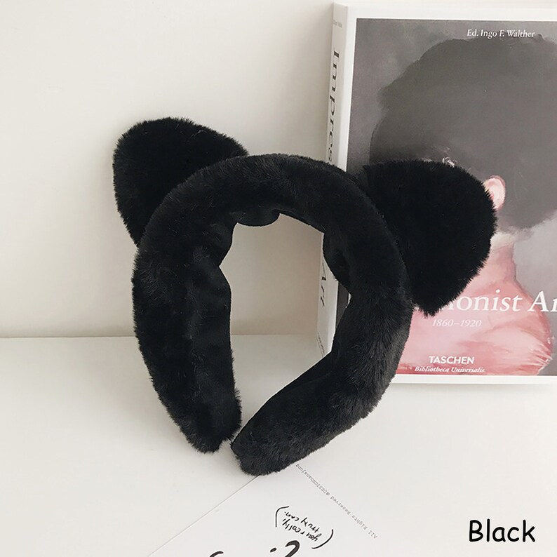 Kawaii Cat Design Plush Headband, Cute Animals Ear Hairband, Girlish ...
