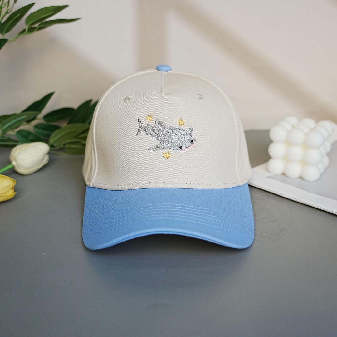 Whale Shark Embroidered Baseball Caps, Creative Whale Shark Trucker ...