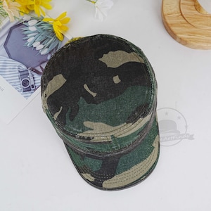 Minimalist Camouflage Military Caps, Retro Army Style Cap, Summer Outdoors Hats, Castro Cap ...