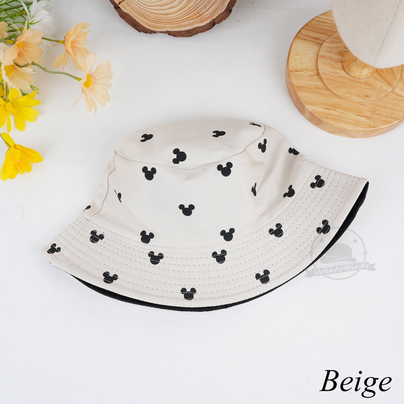 4 Color Cute Mouse Ears Bucket Hats, Personalized Cartoon Fisherman ...