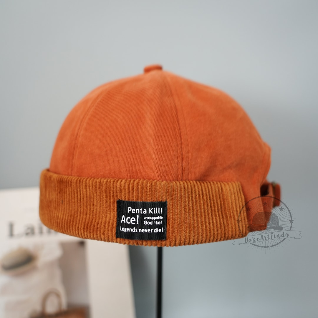 5 Color Vintage Brimless Docker Hats, Japanese Beanie Hat for Men&women ...