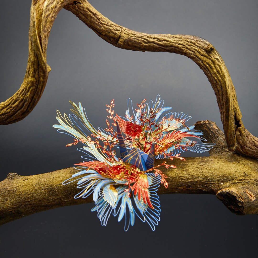 Japanese Origami Cranes 3D Metal Puzzle Building Kits for Teens and ...