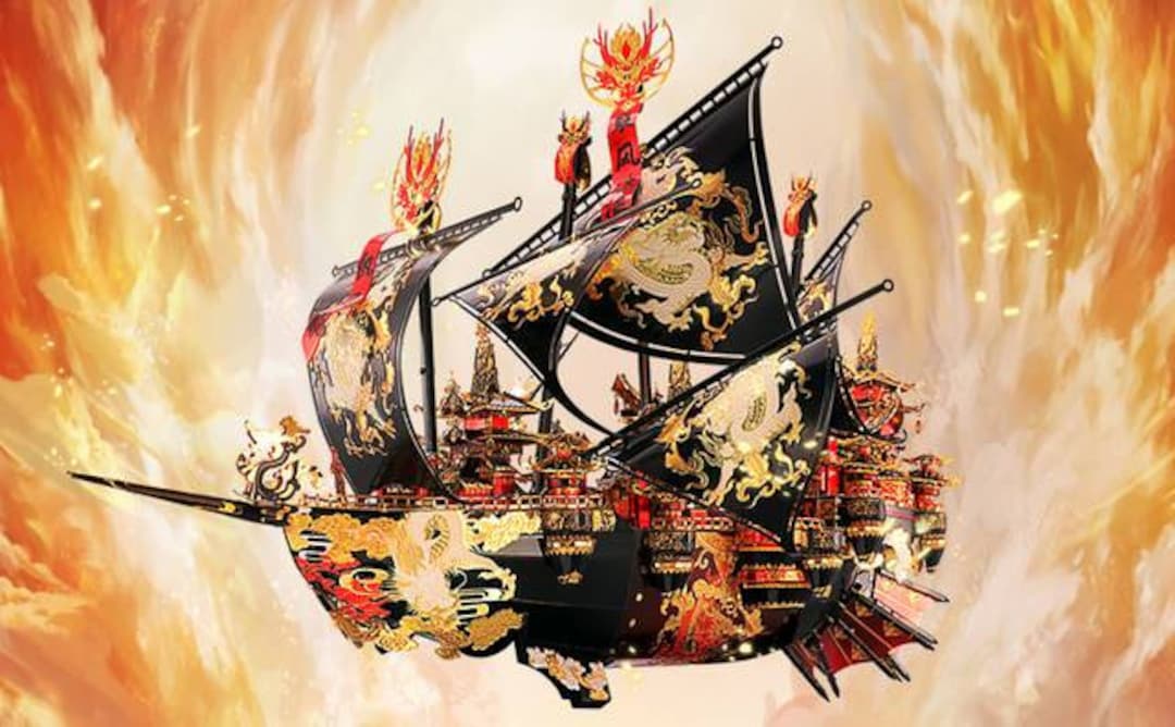 The Windbreaker Sky Ship Model 3D Metal Puzzle Piececool, Military Toy ...