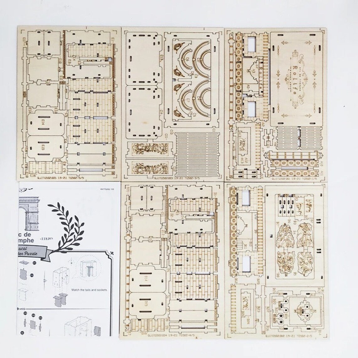European Architecture 3D Wooden Puzzle DIY Assemble for Kids - Etsy