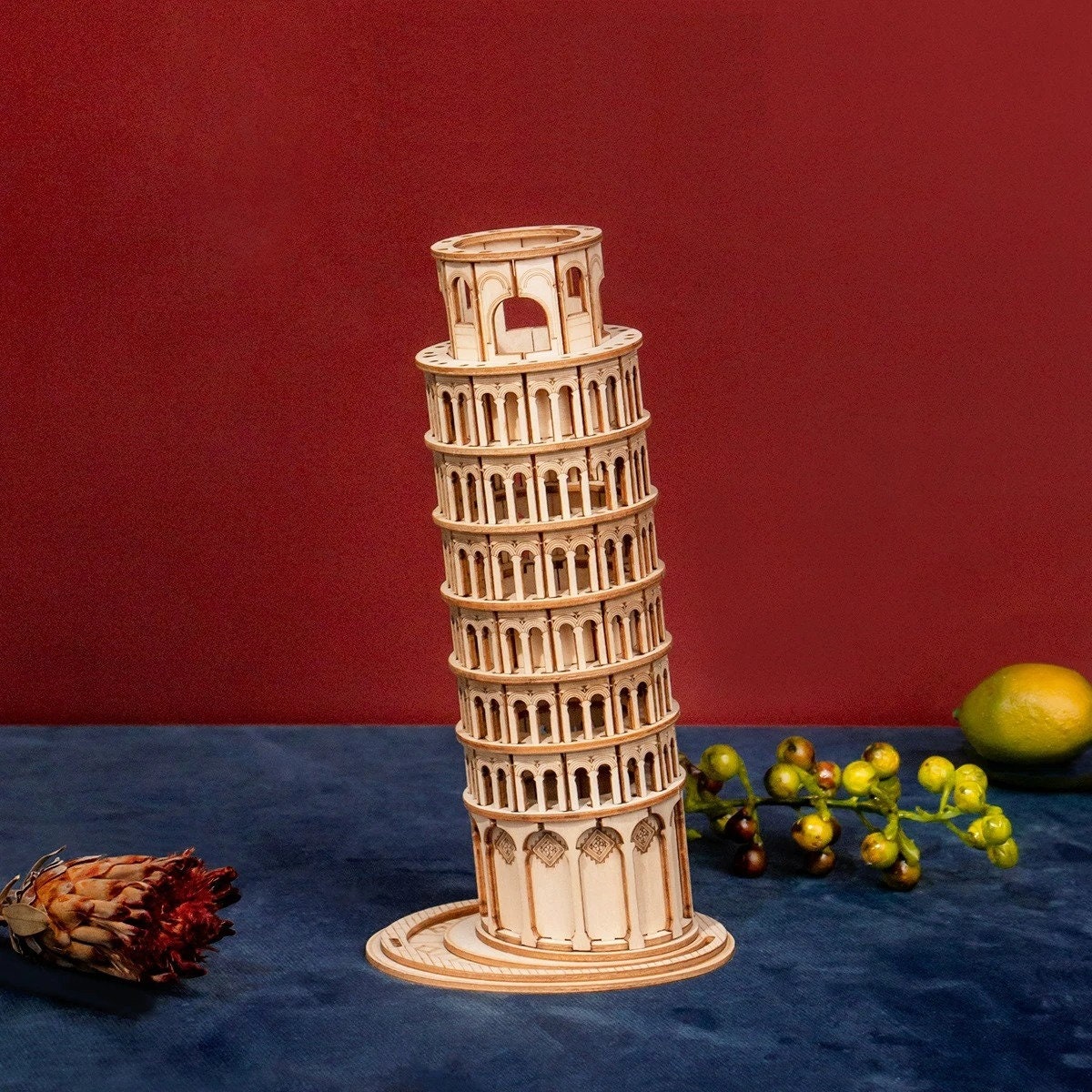 European Architecture 3D Wooden Puzzle DIY Assemble for Kids and Adults ...