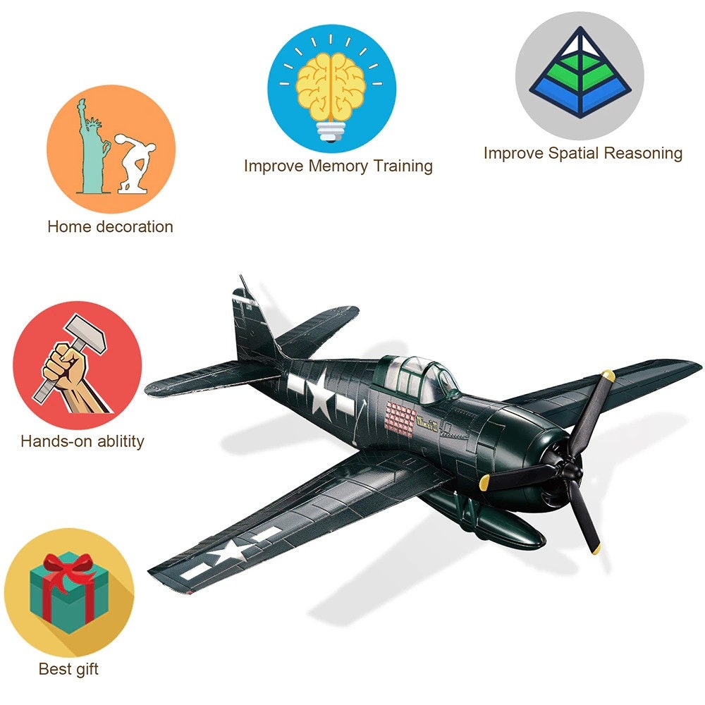 Piececool 3D Metal Puzzle Douglas SBD Dauntless Model Kits 3D Jigsaw ...