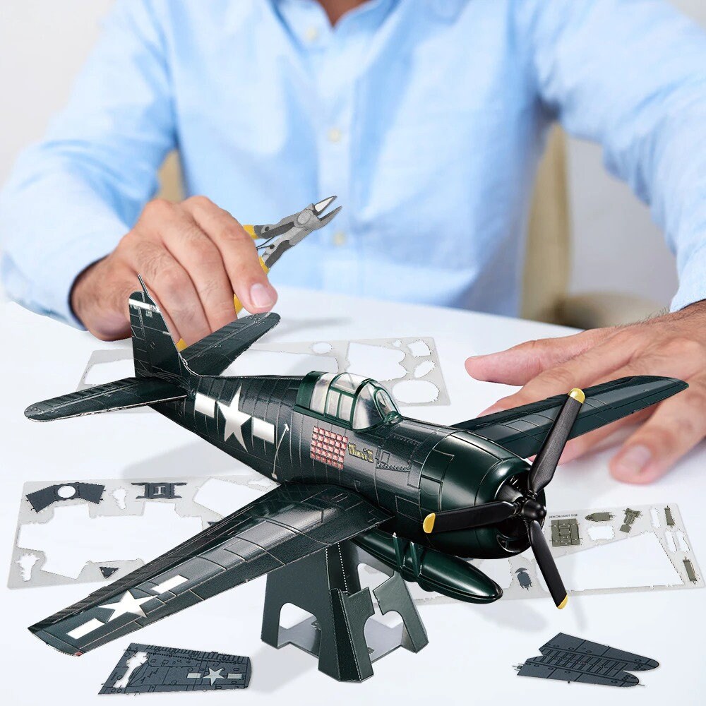 Piececool 3D Metal Puzzle Douglas SBD Dauntless Model Kits 3D Jigsaw ...