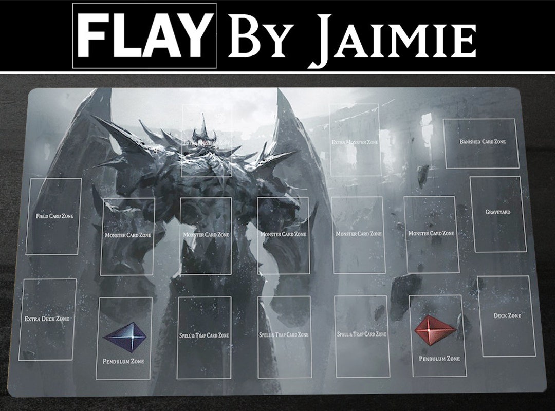 YGO Playmat Obelisk the Tormentor With Free Carry Bag | Premium Fabric Custom Duel TCG Mat ...