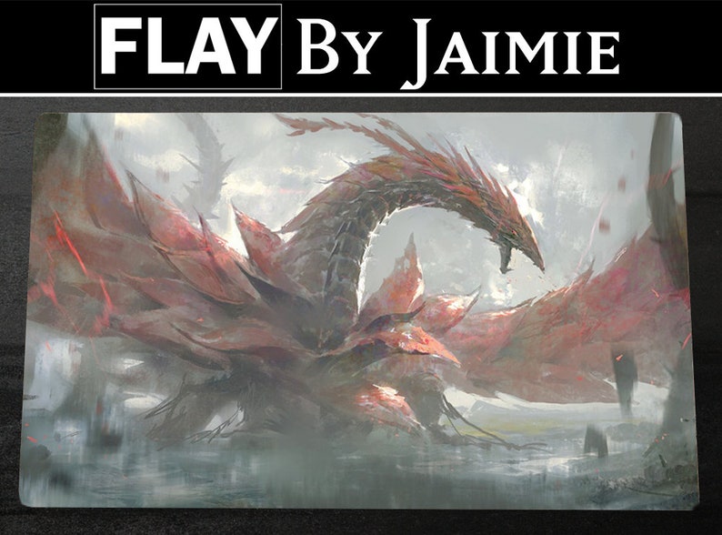 YGO Playmat Black Rose Dragon With Free Carry Bag Premium Fabric Custom ...