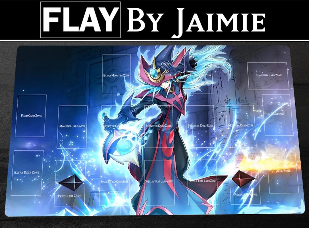 YGO Playmat Silent Magician LV8 With Free Carry Bag | Premium Fabric ...