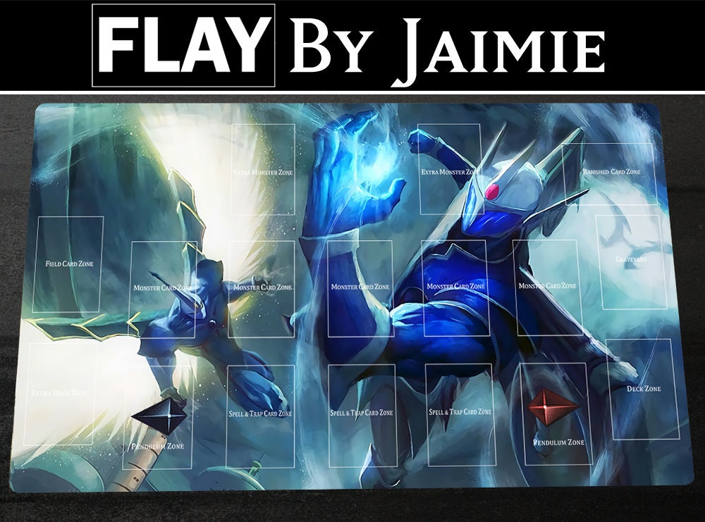 YGO Playmat E-hero Neos & Stratos With Free Carry Bag Premium Fabric ...