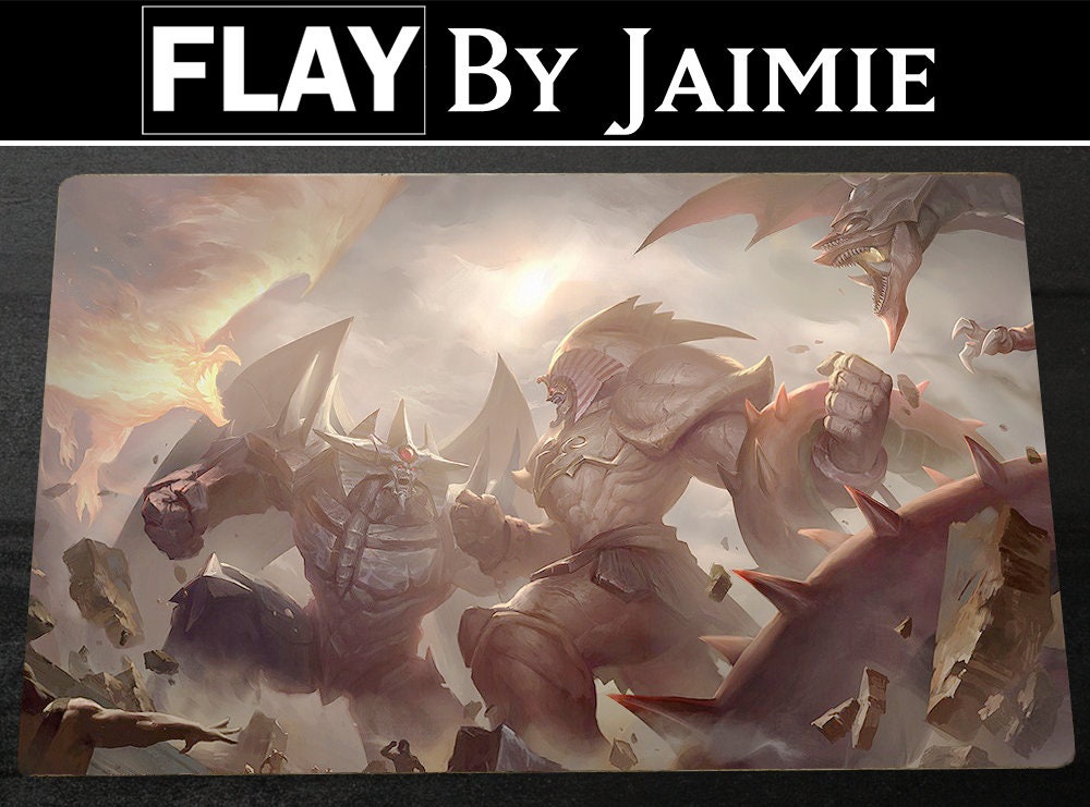 YGO Playmat Exodia Vs Egyptian Gods With Free Carry Bag Premium Fabric ...