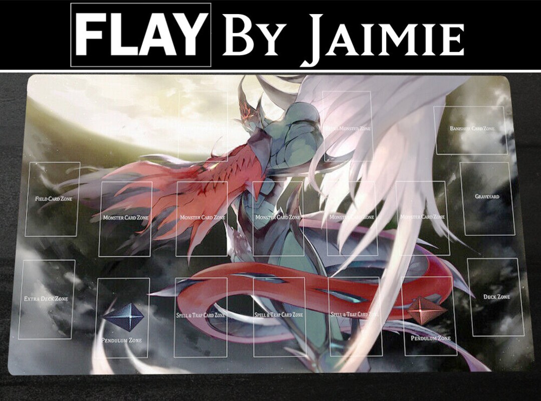 YGO Playmat E-hero Flame Wingman With Free Carry Bag | Premium Fabric ...