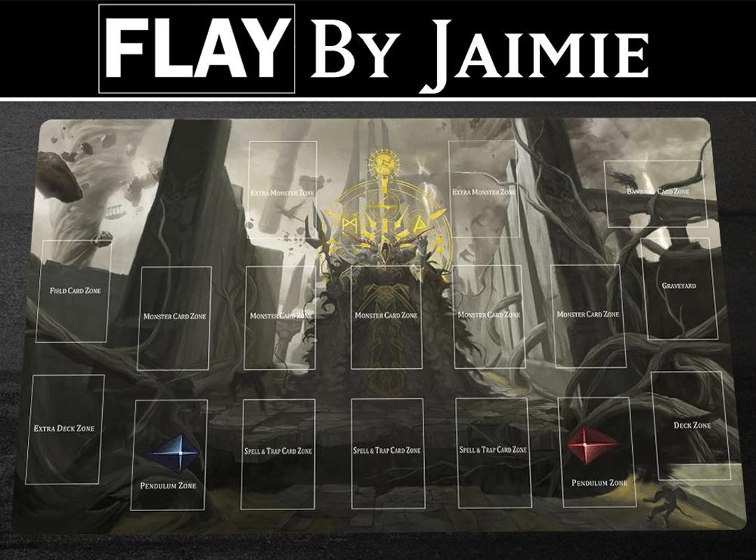 YGO Playmat Harr, Generaider Boss of Storms With Free Carry Bag ...