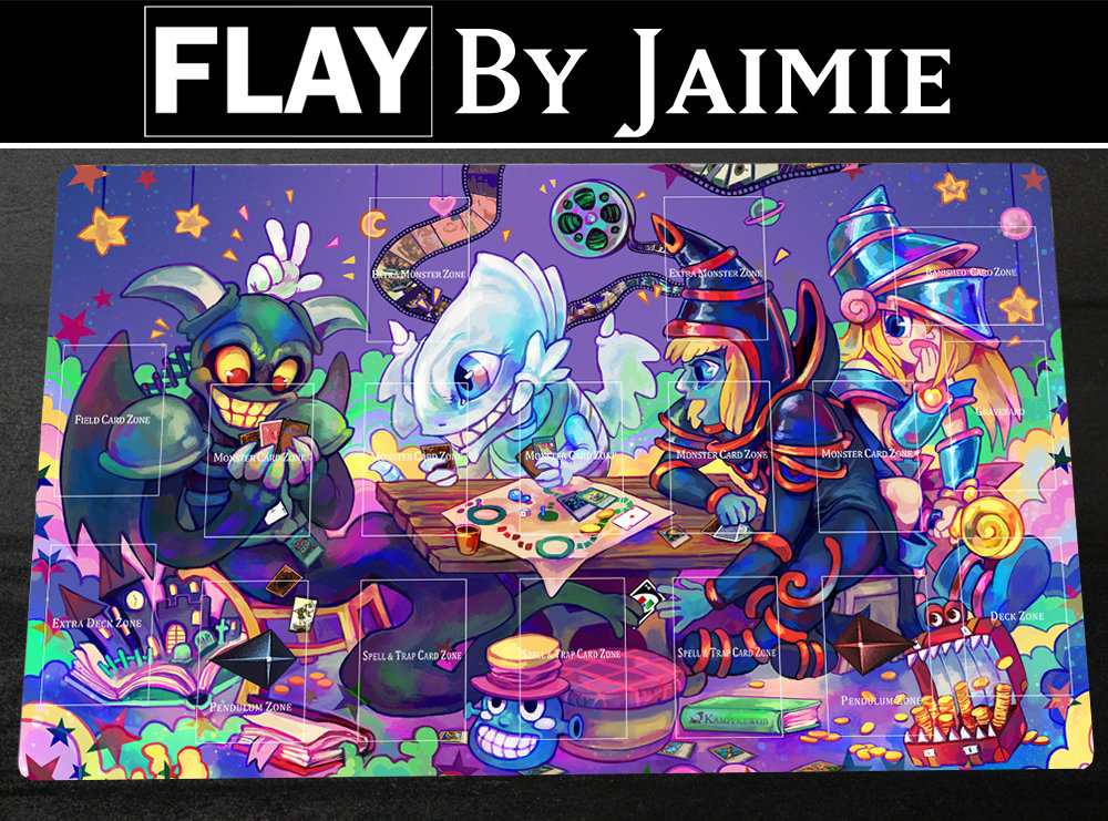 YGO Playmat Toon Party With Free Carry Bag | Premium Fabric Custom Duel ...