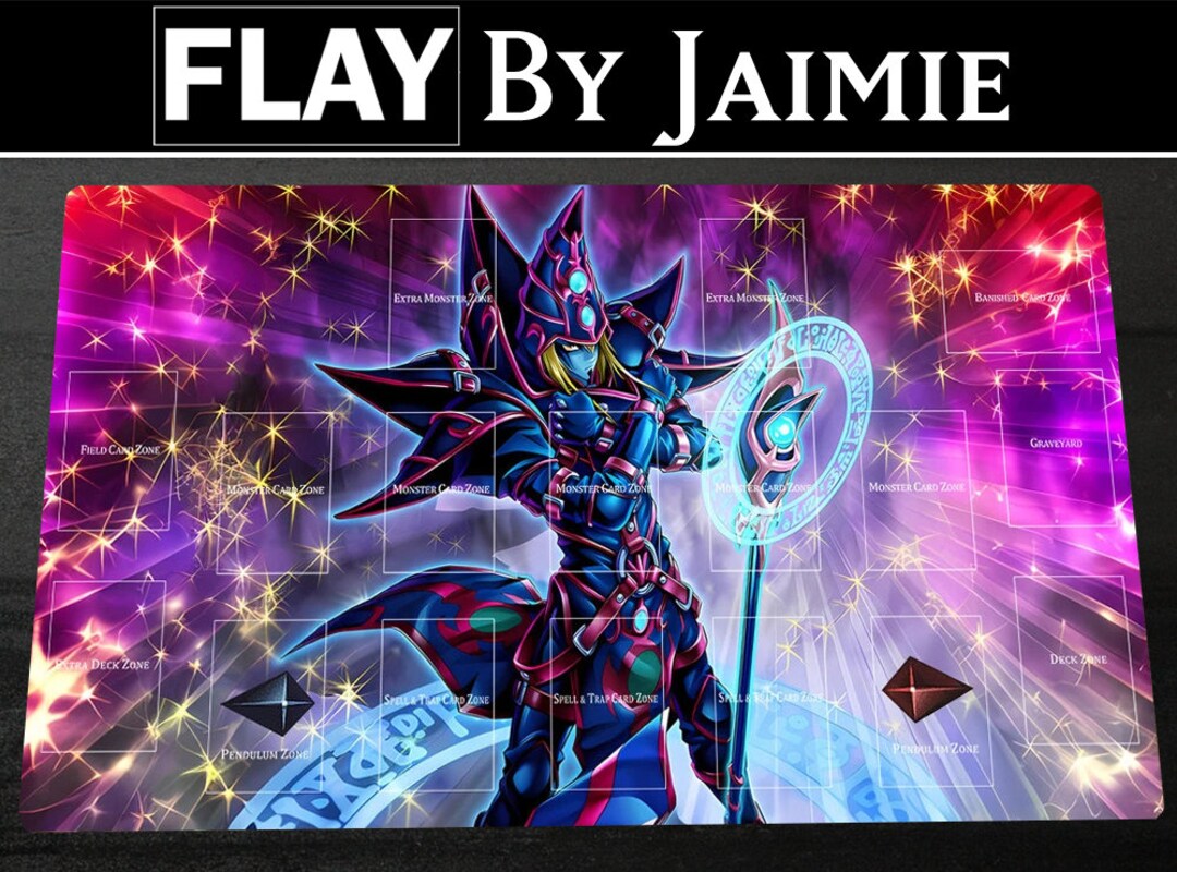 YGO Playmat Magician of Chaos With Free Carry Bag | Premium Fabric ...