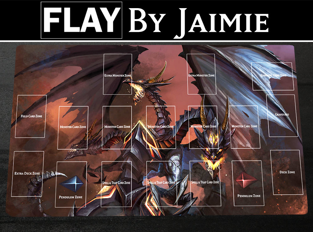 YGO Playmat Red-eyes Ultimate Dragon With Free Carry Bag | Premium ...