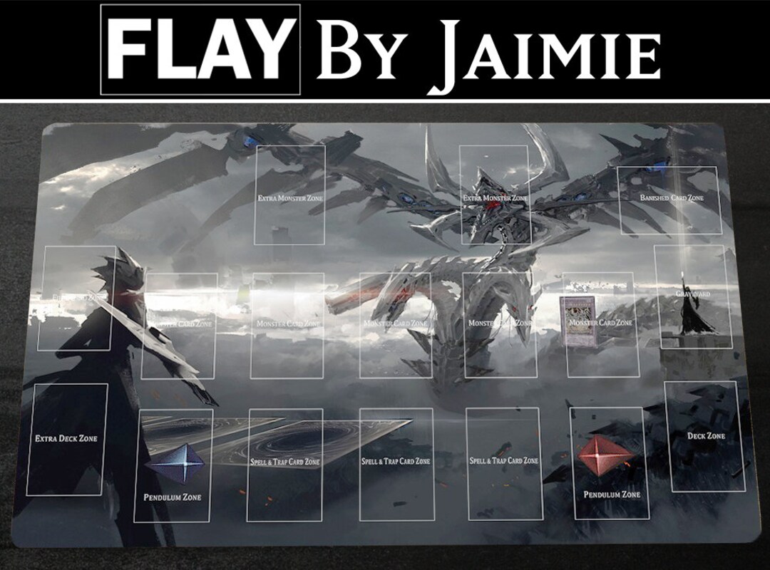 YGO Playmat Cyberdark End Dragon With Free Carry Bag | Premium Fabric ...