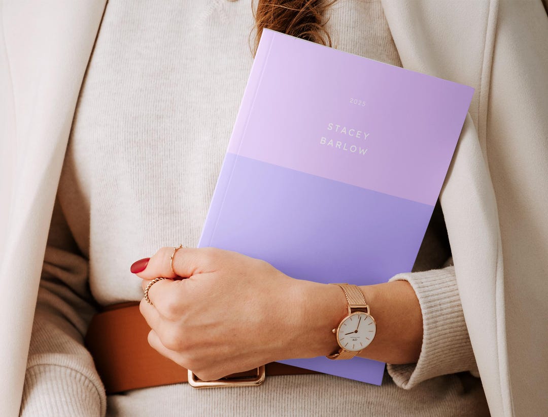 Purple Weekly Planner Aesthetic Organization Planner Daily Schedule ...