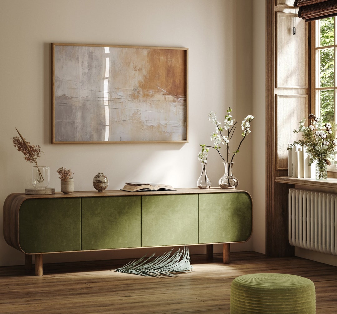 Minimalist Neutral Wall Art Earth Tone Contemporary Canvas Art Beige ...