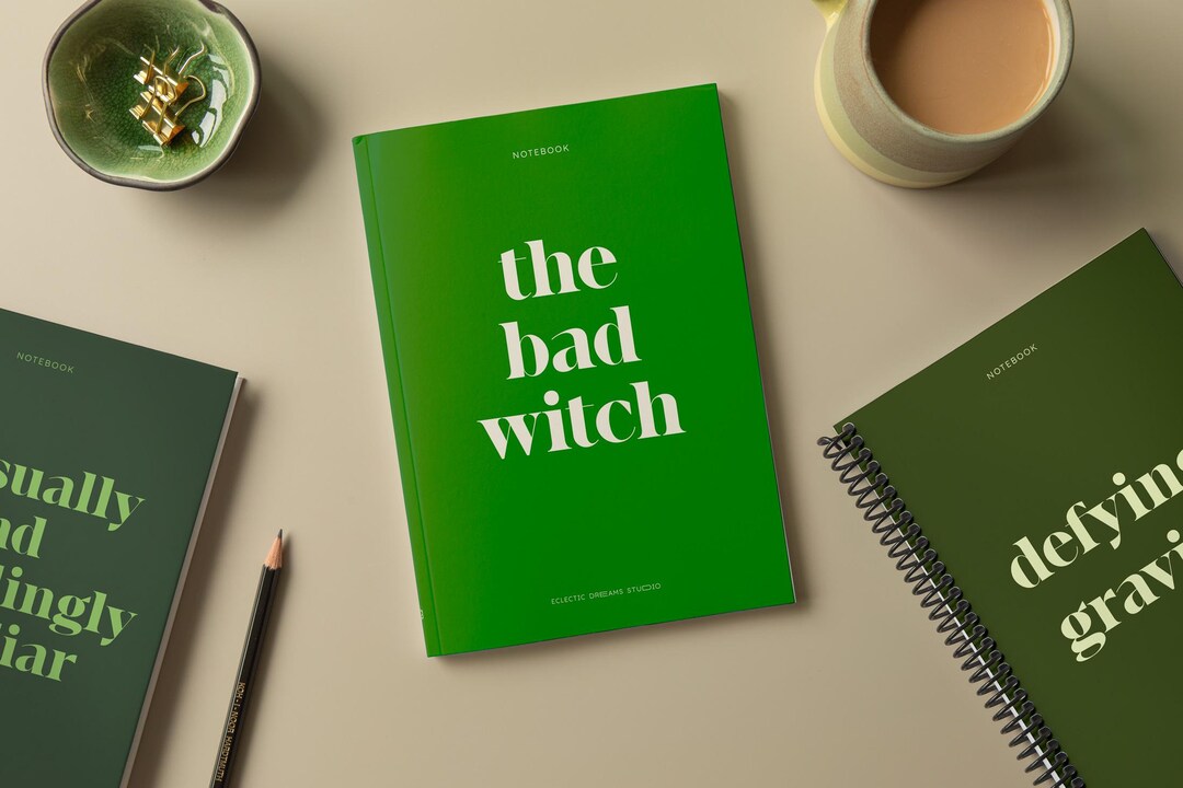 Wizard of Oz Notebook Green Bad Witch Journal Wicked Musical Merch ...