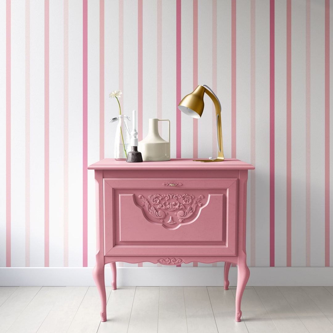 Pastel Pink Removable Wallpaper Retro Chic Peel and Stick Wallpaper ...