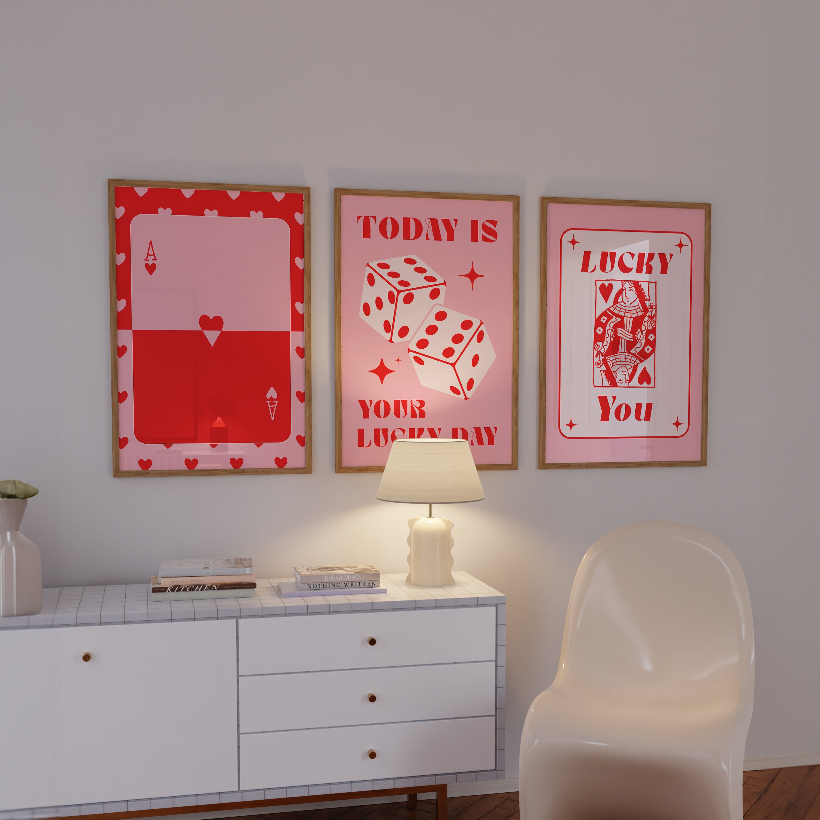 Trendy Wall Art Set of 3 Preppy Poster Prints 3 Piece Wall - Etsy