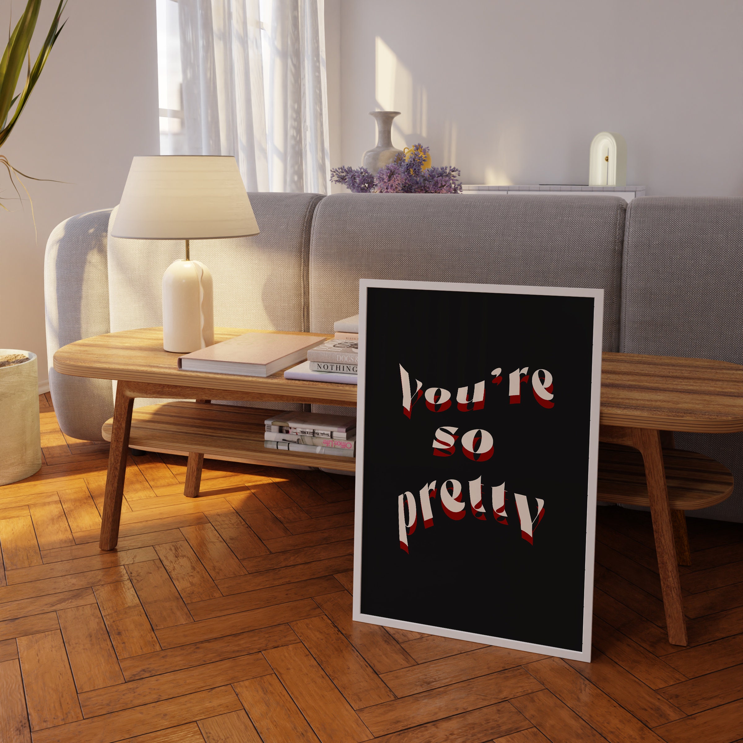 Funky Preppy Quote Poster, Trendy Retro Wall Art, Aesthetic Room Decor ...