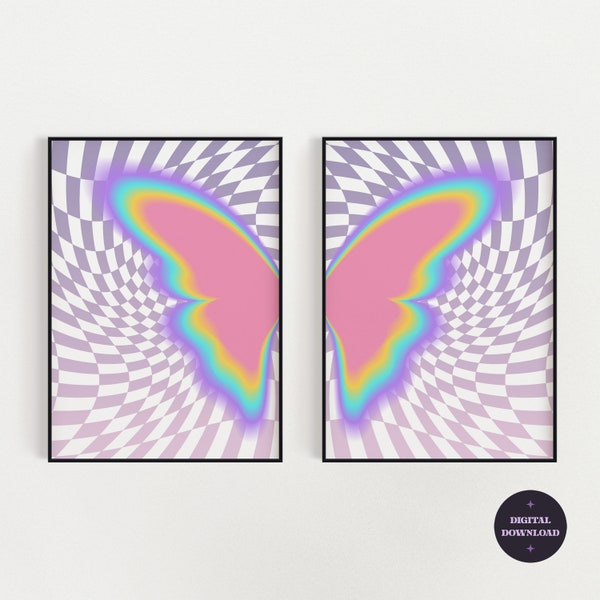 Split Butterfly Art - Etsy