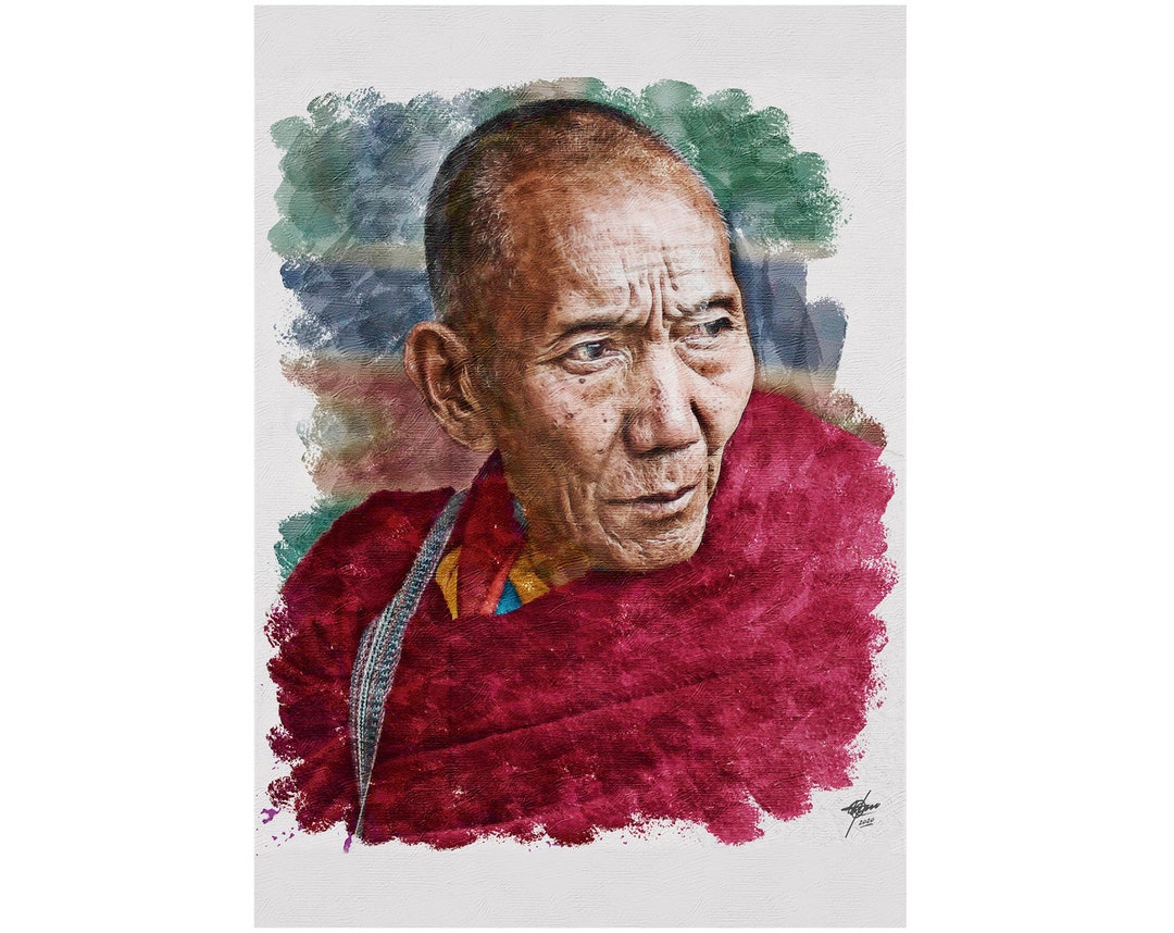 Decorative Sheet, Dalai Lama Sheet, Dalai Lama Artwork, Meditation Guru ...