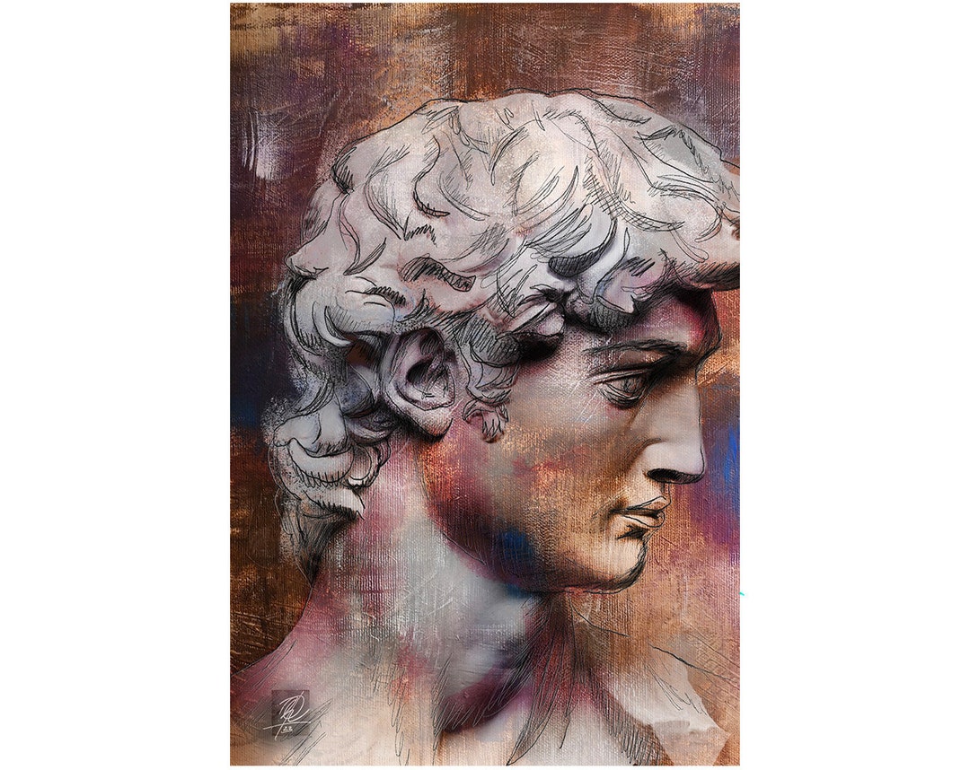 Decorative Sheet, David Sheet, David Michelangelo Poster, Classic ...