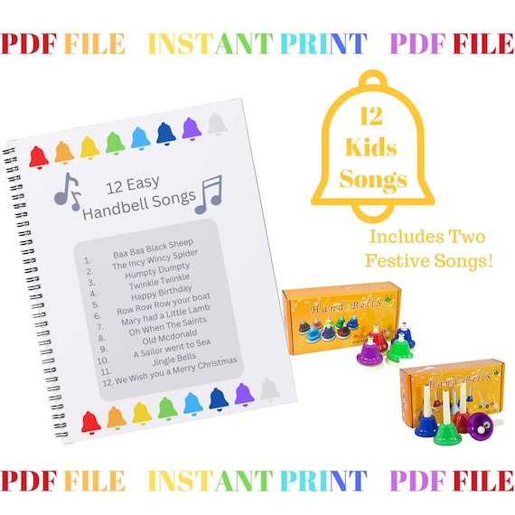 12 Easy Songs for Handbells or Deskbells Etsy UK