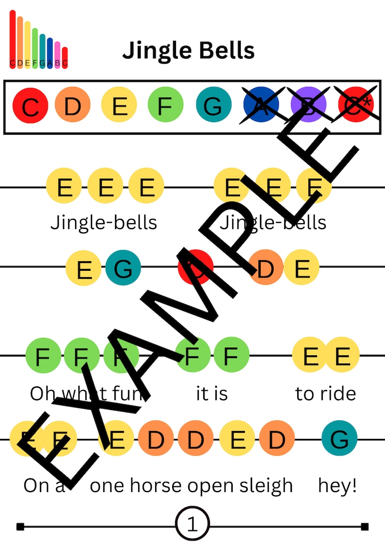 6 Christmas Songs for Boomwhackers - Etsy