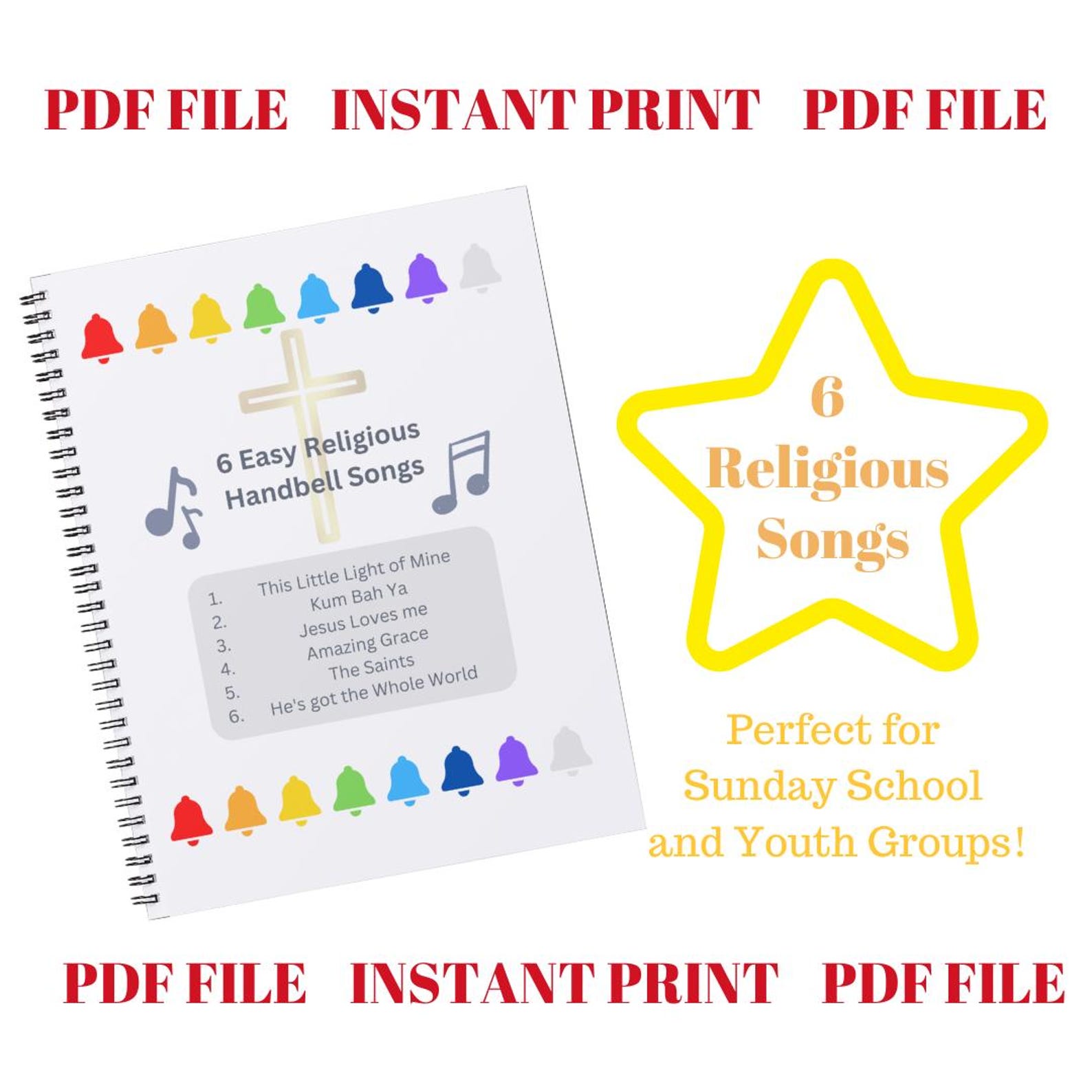 6 Religious Songs for Handbells and Deskbells - Etsy