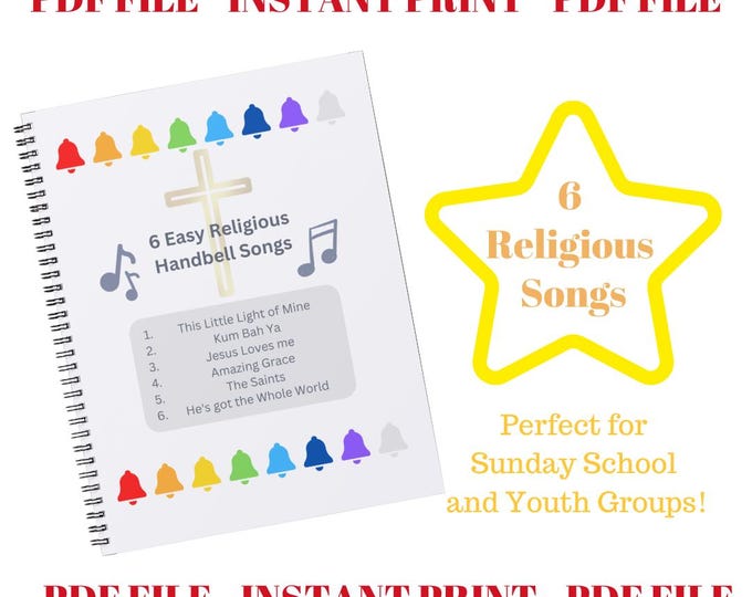 6 Religious Songs for Handbells and Deskbells - Etsy