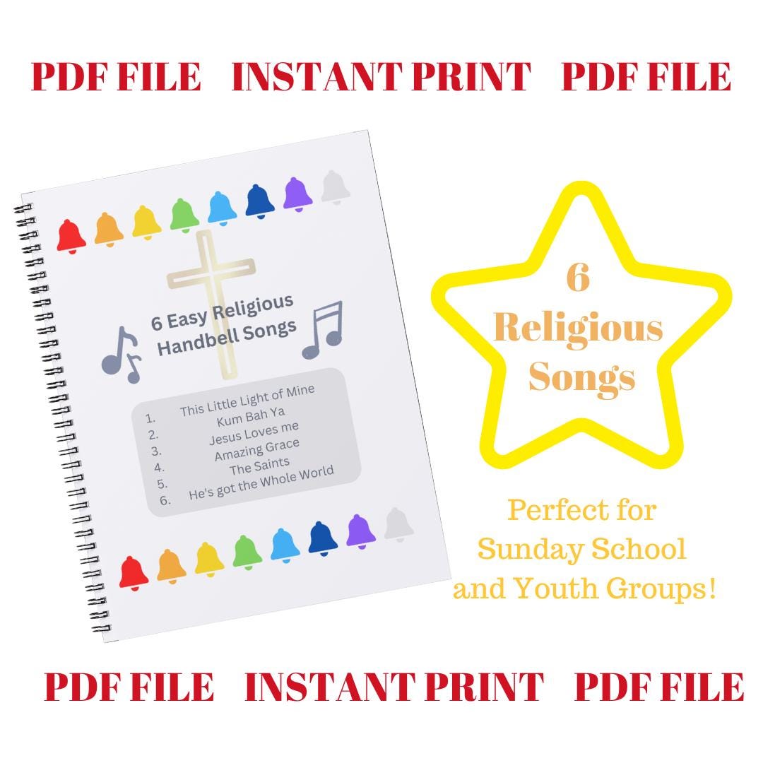 6 Religious Songs for Handbells and Deskbells - Etsy
