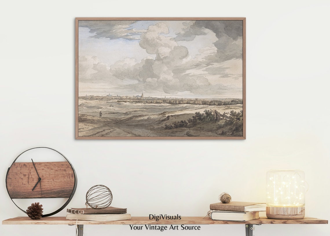 Muted Landscape Art Aesthetic Soft Core Landscape Painting Vintage ...