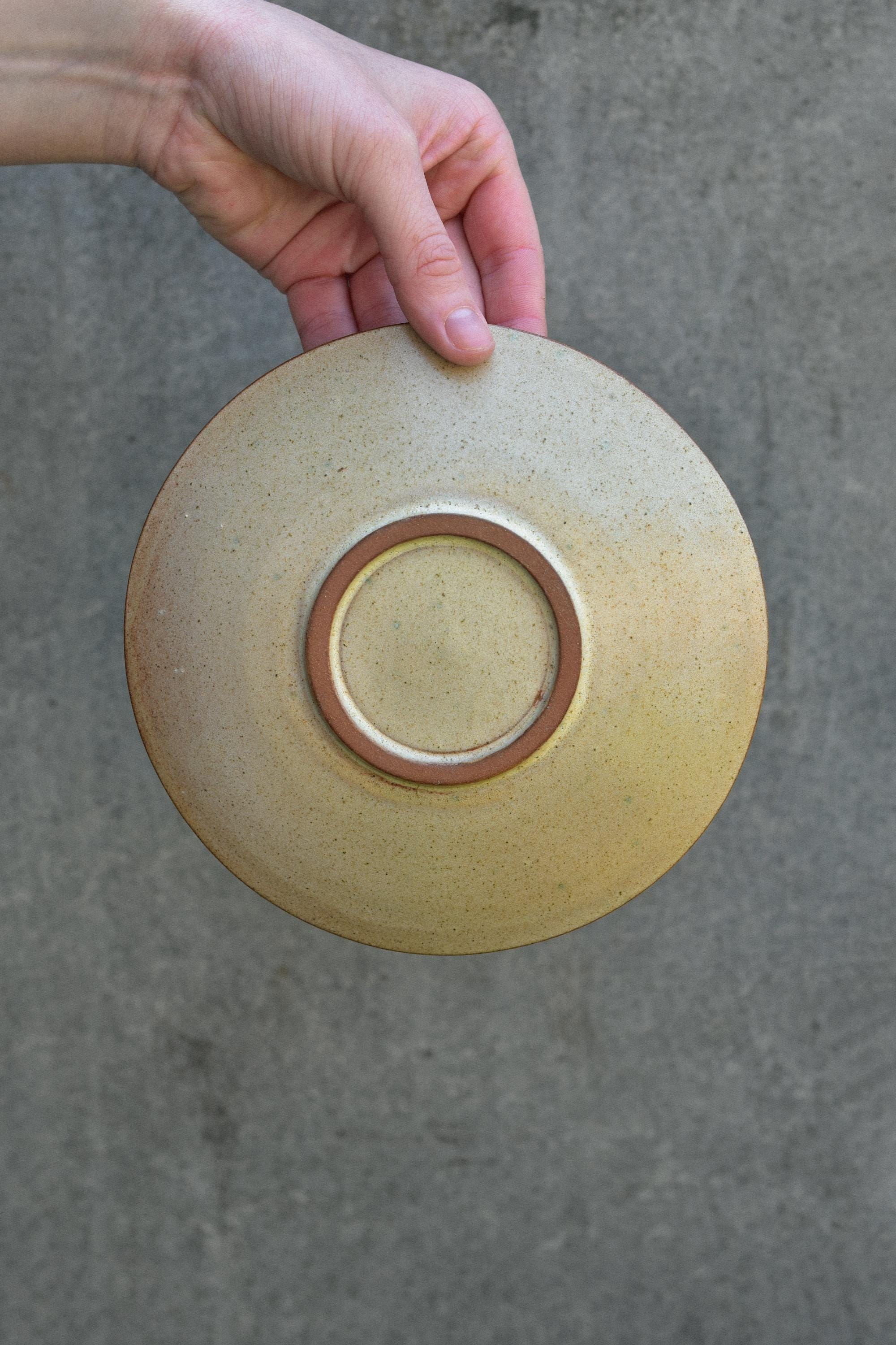 Ceramic Plate – Natural Earth Tones, Pottery Plate in Bright Brown ...