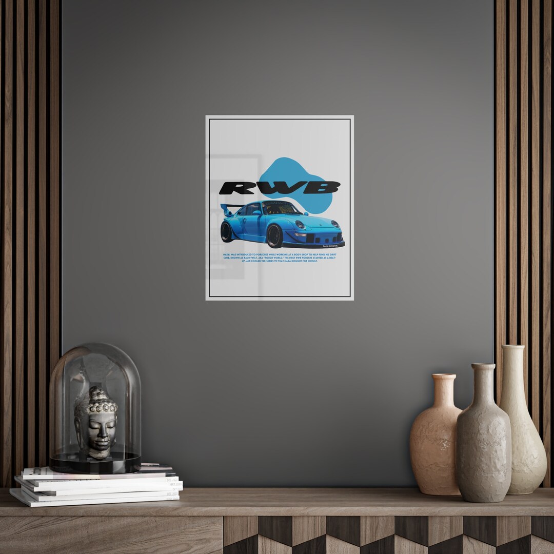 Blue RWB Porsche Poster 16" X 20" - Etsy