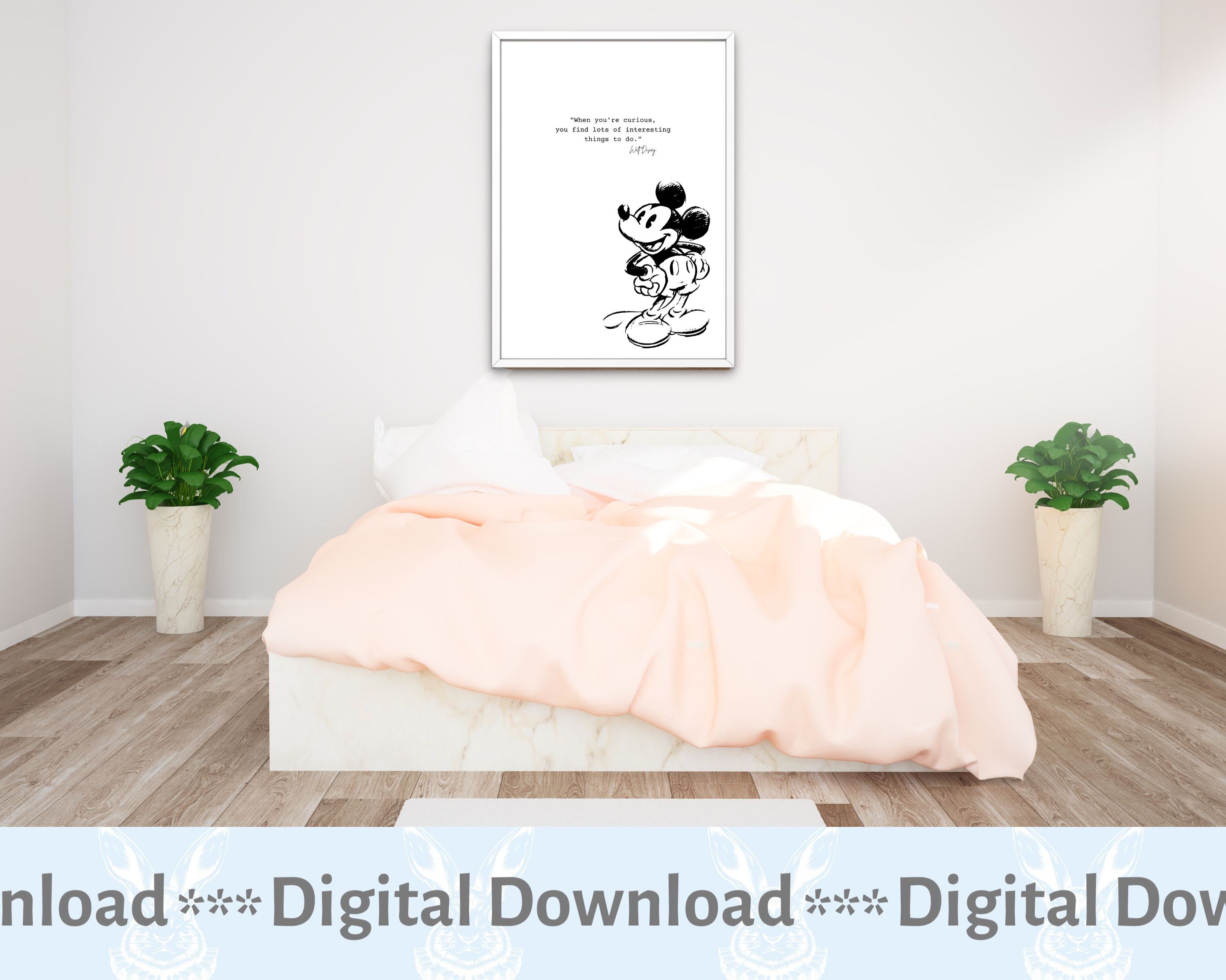 Mickey Mouse Printable Wall Art Set of 3 Nursery Print - Etsy