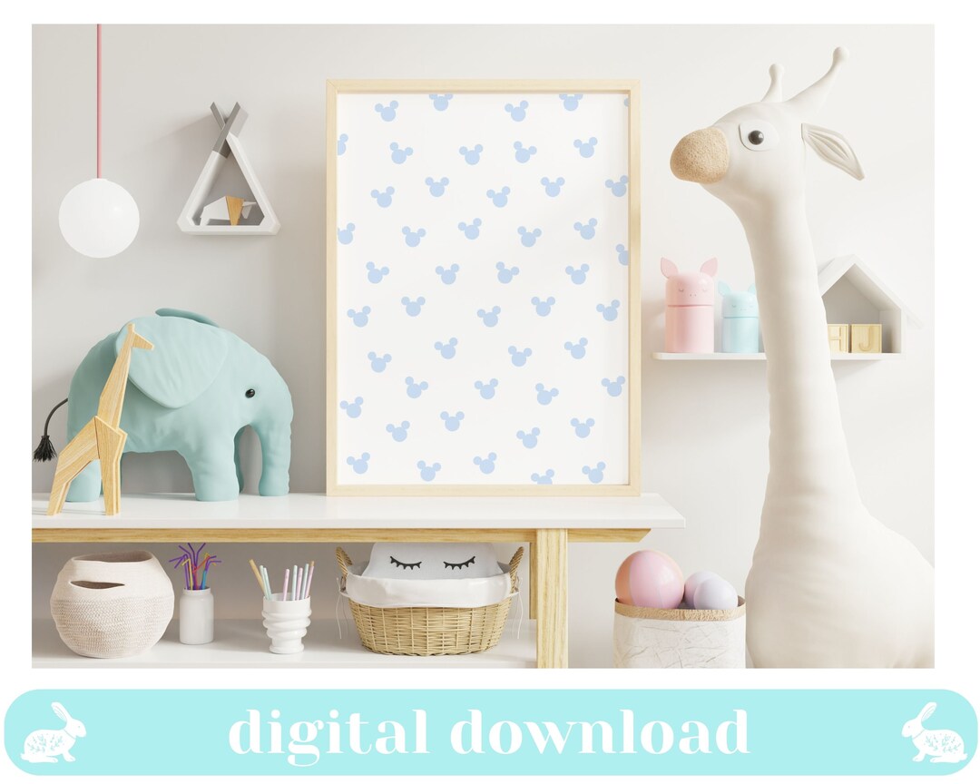 Disneyland Pattern Printable Wall Art, Digital Download, Pattern Design ...