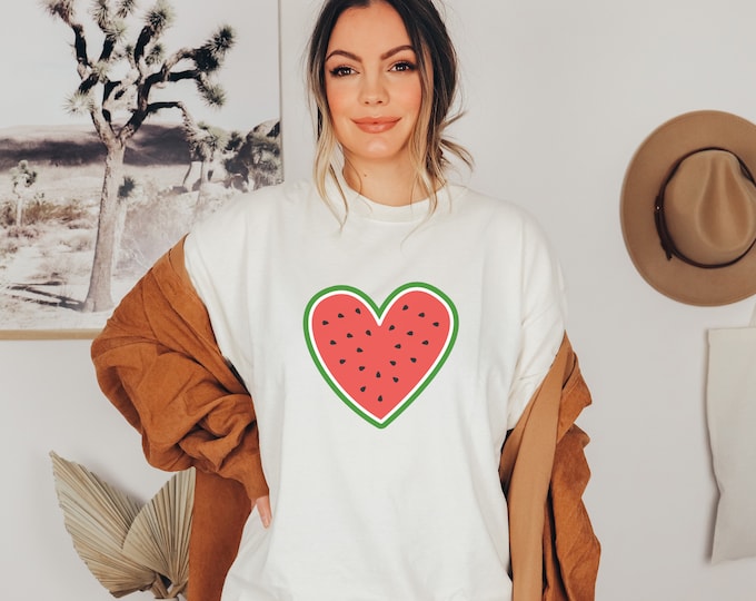 Watermelon Shirt Fruit Graphic Shirt Summer Shirt for Women Gardening ...